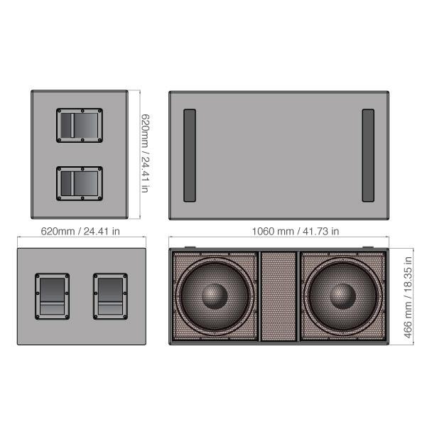 Jbl Subwoofer Box Dimensions